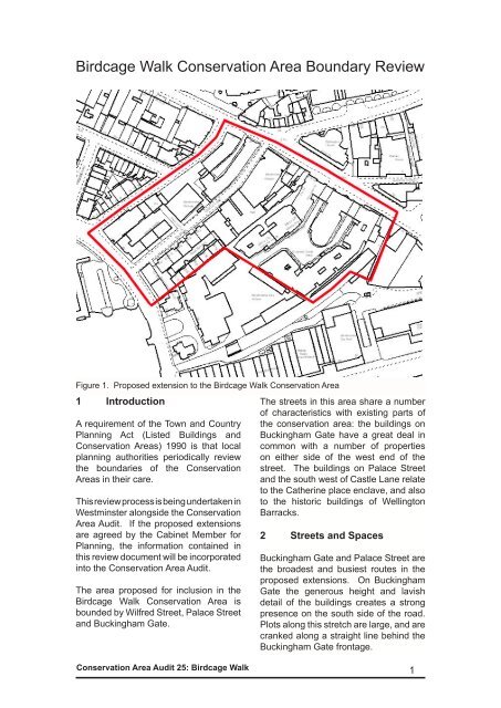 Birdcage Walk Conservation Area Boundary Review - Westminster ...