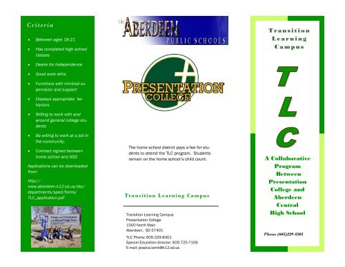 TLC Program Information - Aberdeen Central High School