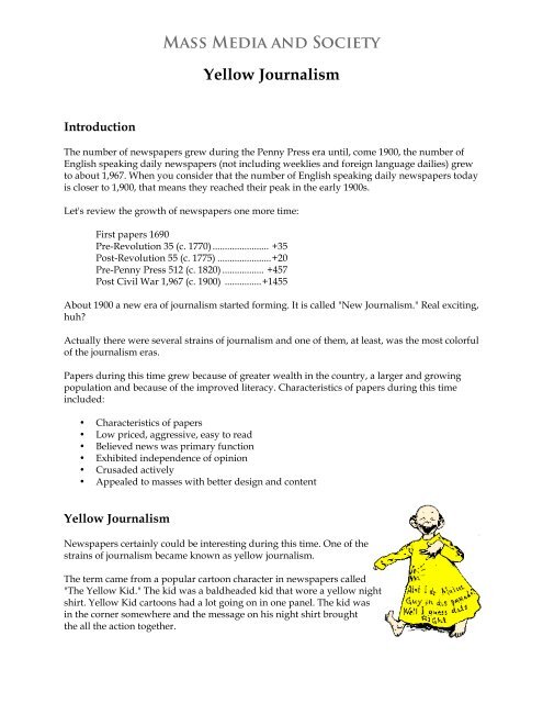 Yellow Journalism 1900s