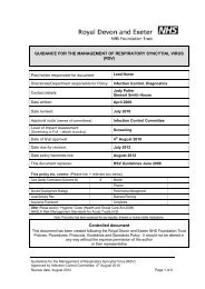 Map showing site locations and site plans - Royal Devon & Exeter ...