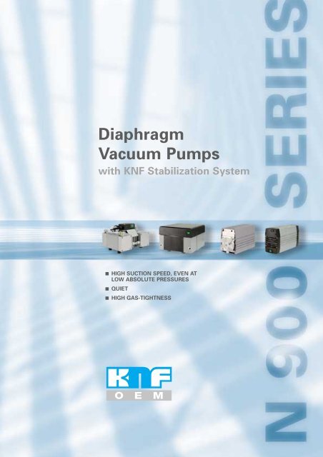 Diaphragm Vacuum Pumps with KNF Stabilization System