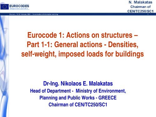 EN 1991-1-1 - Eurocodes