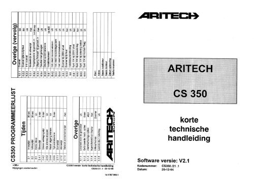 Programmeerhandleiding CS350 - Steunpunt