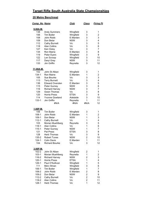 version 1 - Target Rifle South Australia