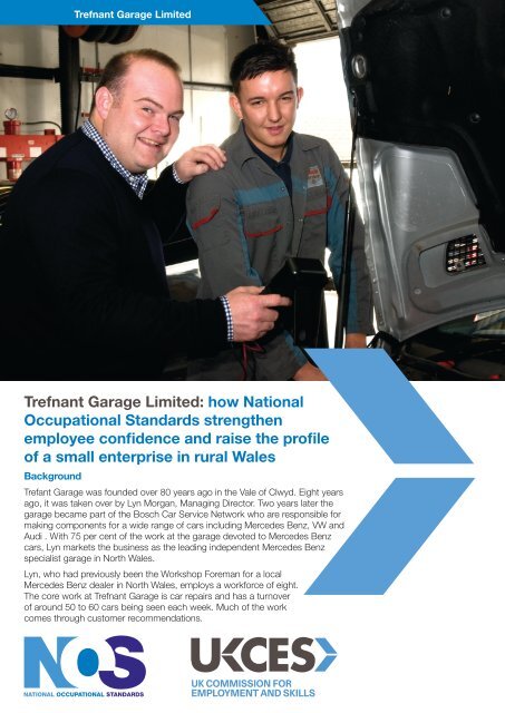 Trefnant Garage - the National Occupational Standards (NOS) - UK ...