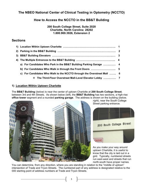 The NBEO National Center of Clinical Testing in Optometry (NCCTO ...