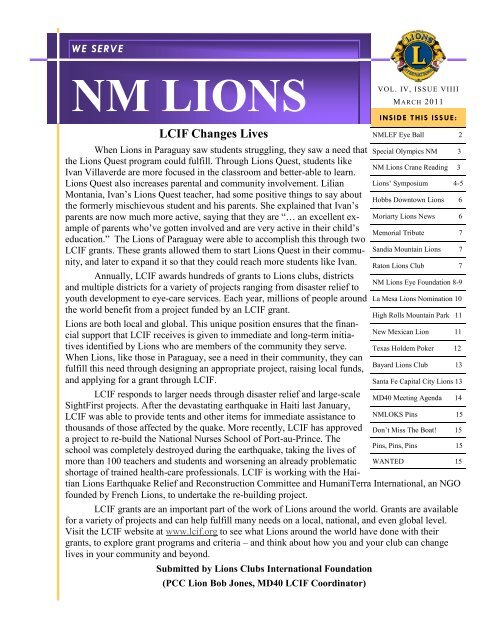 Nmlions.org