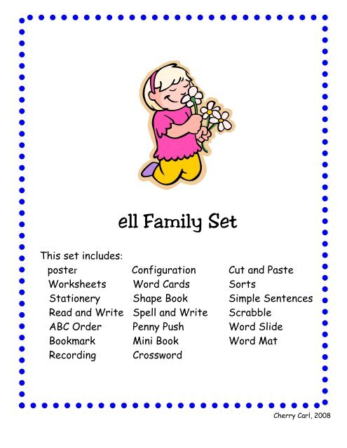 ell Family Set - Little Book Lane