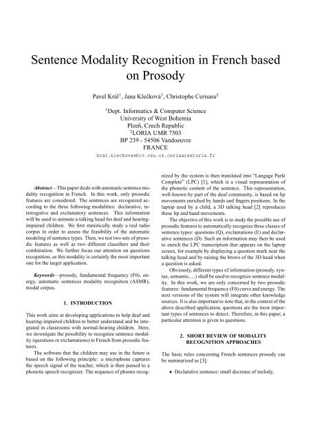 Full text [49 kB] - Text-Mining Research Group
