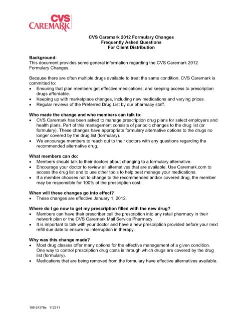 Cvs Caremark Formulary