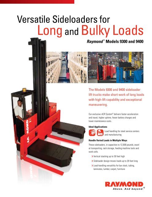 Sideloader Sell Sheet - Raymond Corporation