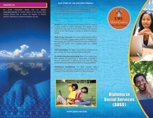 OPEN BSc. brochure2B-in - Open Campus - Uwi.edu