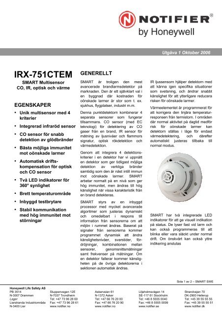 IRX-751CTEM - Notifier