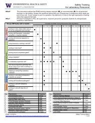 Fume Hood DG - Environmental Health and Safety - University of ...