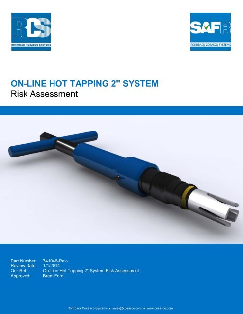 ON-LINE HOT TAPPING 2" SYSTEM Risk Assessment - Rohrback ...