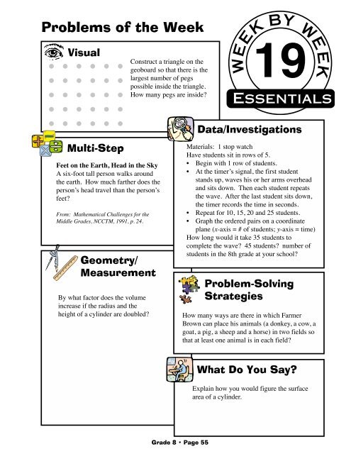 Grade 8 Weeks 19-27 - Mathematics