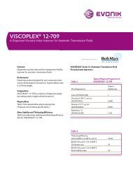 VISCOPLEXÂ® 10-310 - Evonik Oil Additives