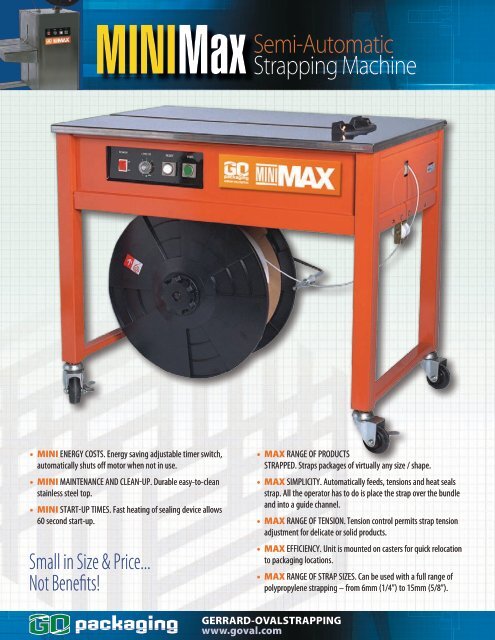 Semi-Automatic Strapping Machine - GO Packaging