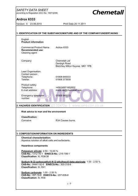 Ardrox 6333 - AMI-CON