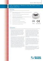 PTIR - Photo, Thermal, IR Multi-criteria - System Sensor Europe