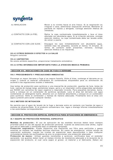 ACTIGARD 50 GS - Syngenta