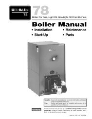 Manufacturing Dates by Series GAS BOILERS - Weil-McLain