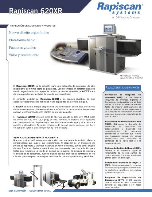Rapiscan 620xr Specifications Best Quality | www.pinnaxis.com