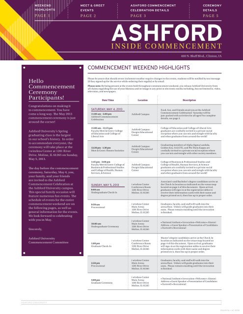 Ashford University Degree