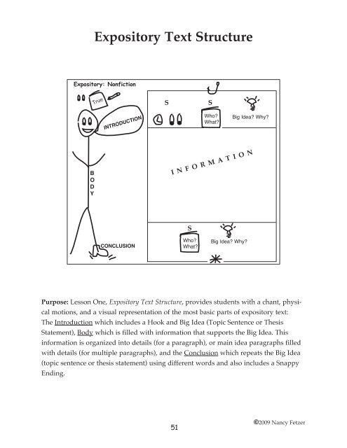 Expository Text Structure - Nancy Fetzer