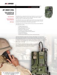 RF-5800V-MP Falcon II VHF Tactical Radio System Spanish - Harris ...