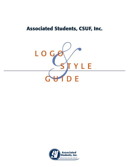 LOGO STYLE GUIDE - Associated Students, Inc.