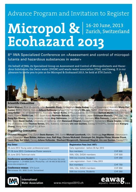 Advanced Programme and Invitation to Register - IWA