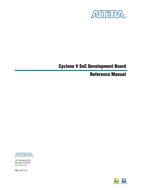 Cyclone V SoC FPGA Development Board Reference Manual - Altera