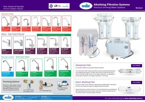 Product brochure - The Water Shop