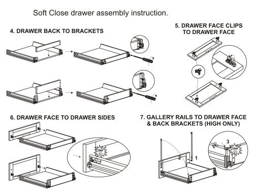 Soft Close drawer parts are in the - Euro-Rite Cabinets