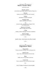 Degustation Menu *Sample menu* - Peppers