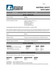 Product Data Sheet - Chemical Products Industries, Inc.