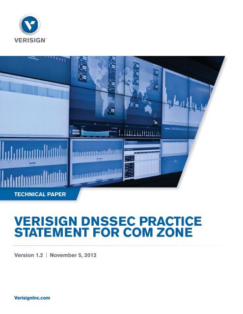 VERISIGN DNSSEC PRACTICE STATEMENT FOR COM ZONE
