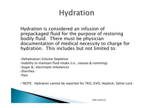 Hydration