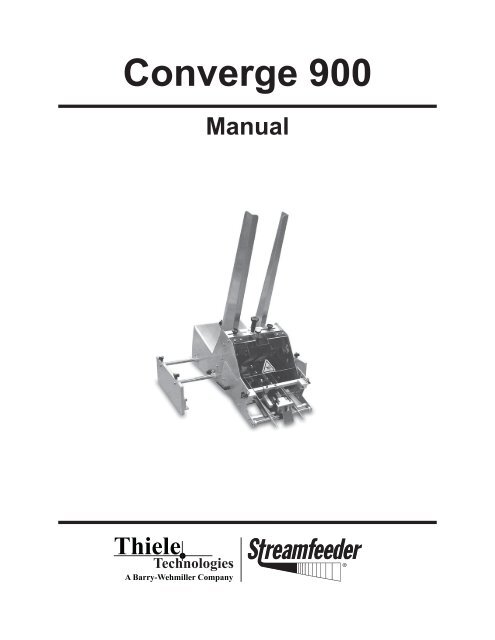 Converge 900 Manual - Streamfeeder