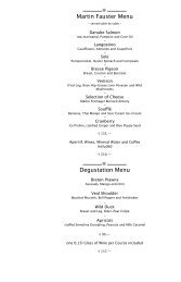 Degustation Menu *Sample menu* - Peppers