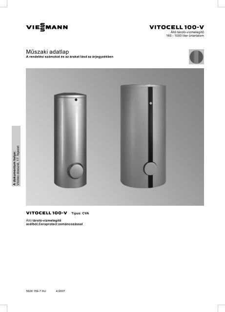 Vitocell 100-V - Viessmann