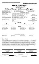 ANNUITY CLAIMANT STATEMENT - Reliance Standard