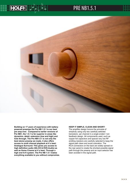 Holfi - For Musicians & Music Lovers - PRE NB1.5.1 (PDF-print)