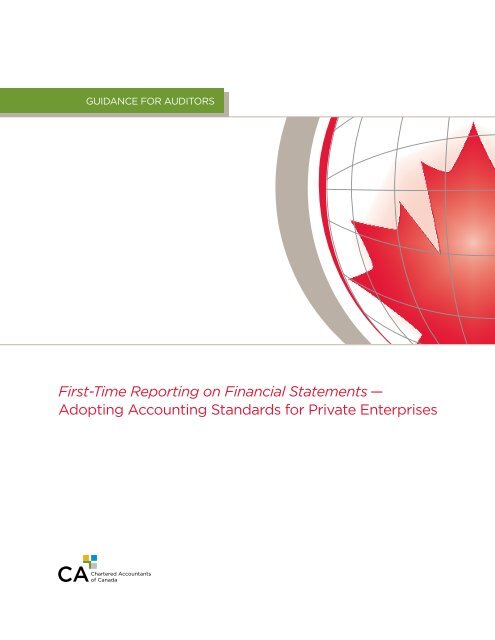 adopting accounting standards for Private enterprises - Canadian ...