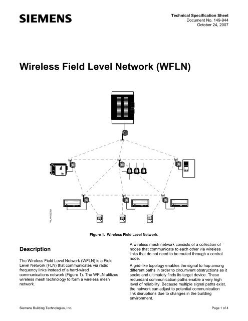 Wireless Field Level Network (WFLN) Technical ... - Siemens