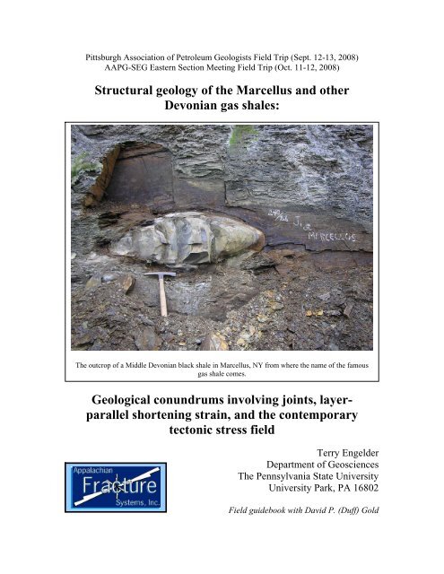 Structural geology of the Marcellus and other Devonian gas shales