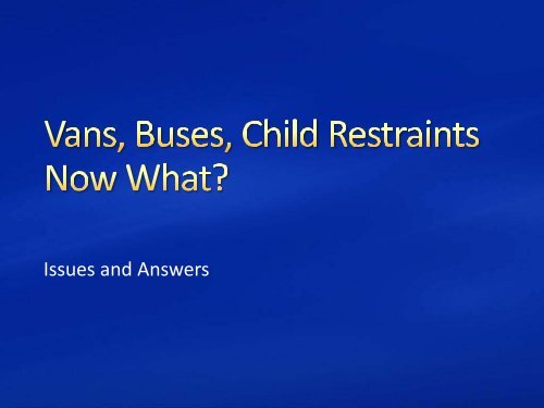 Issues And Answers