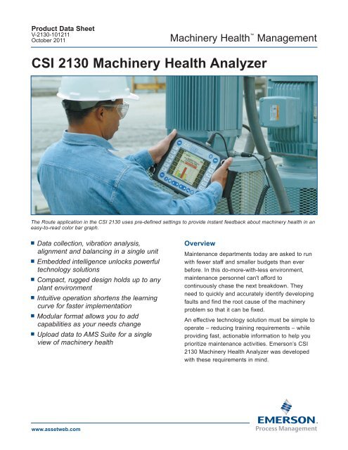 CSI 2130 Brochure.pdf - Reliability Maintenance Solutions Ltd