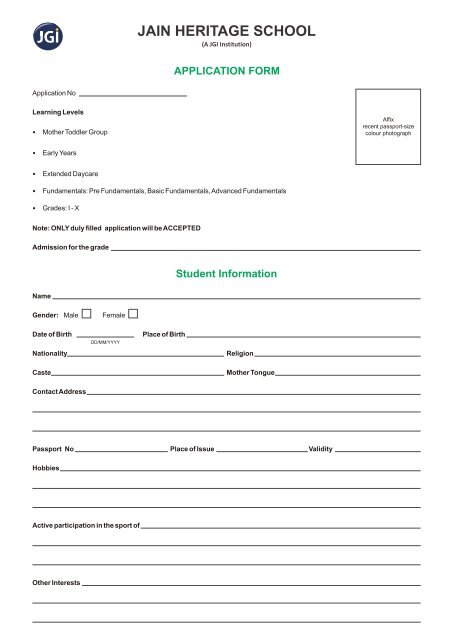 413 (R)_13 - JHS - CBSE Application Form - Jain Heritage School